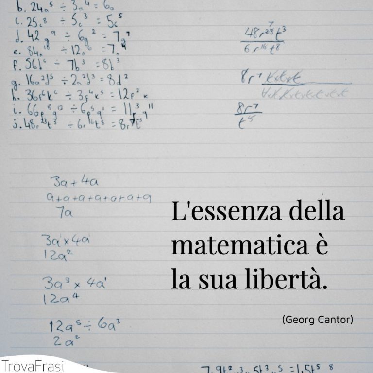 Frasi sulla matematica & il meraviglioso mondo dei numeri - TrovaFrasi
