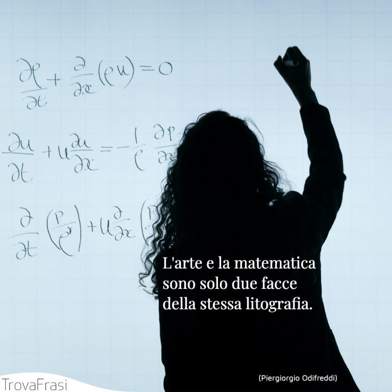 Frasi sulla matematica & il meraviglioso mondo dei numeri - TrovaFrasi